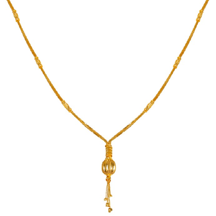 Hira Panna 22k Exclusive Gold Kanthi Chain - Hira Panna Jewellers