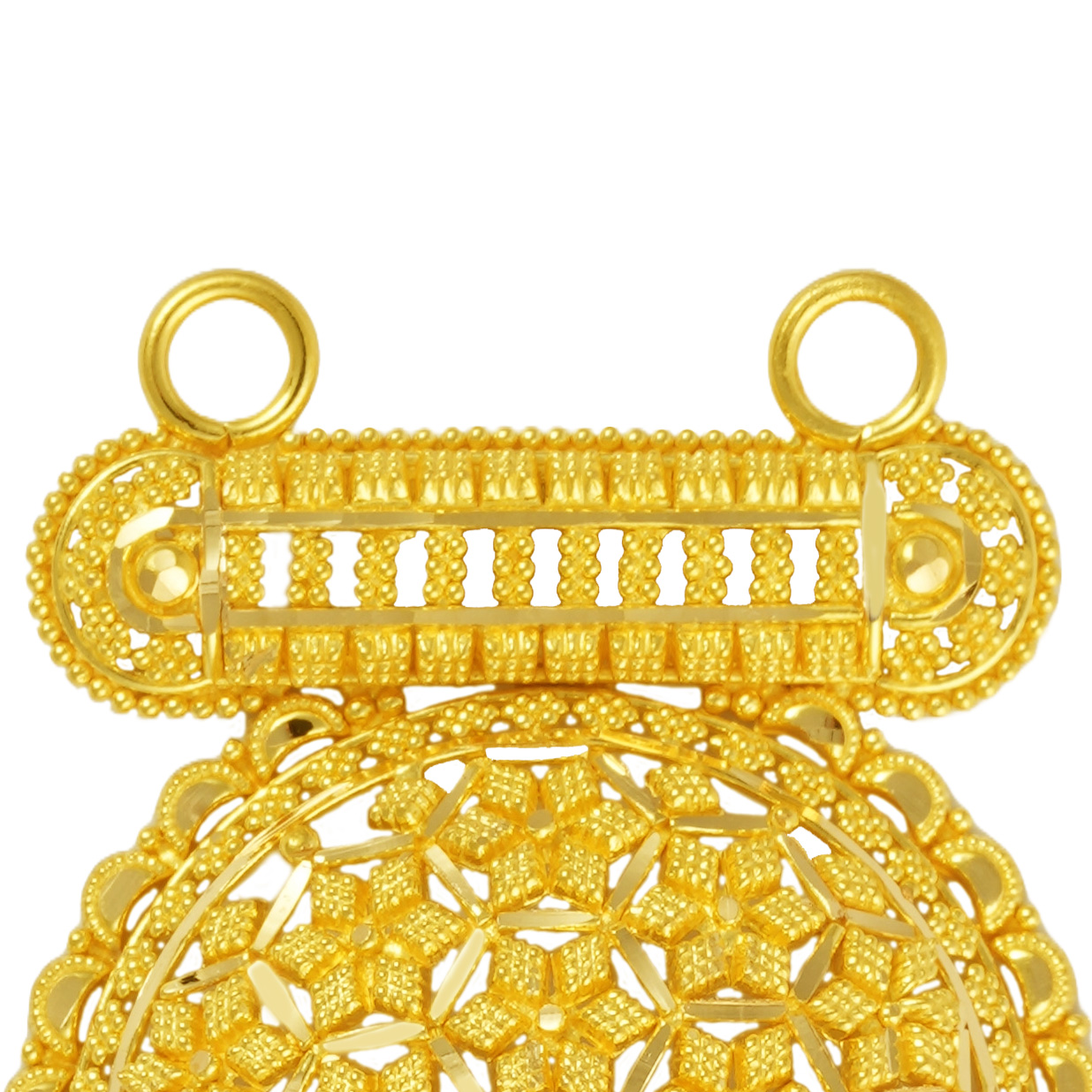 Hira Panna 22k Gold Mangalsutra Locket - Hira Panna Jewellers