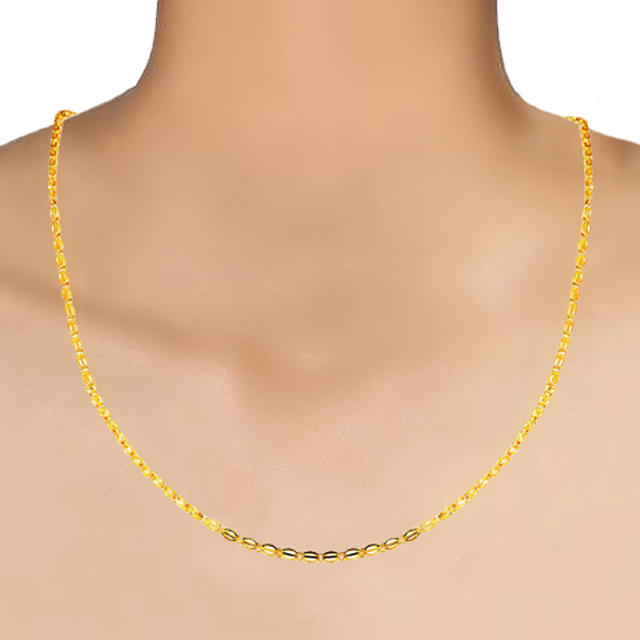 Hira Panna 22k Exclusive Gold Coimbatore Chain - Hira Panna Jewellers