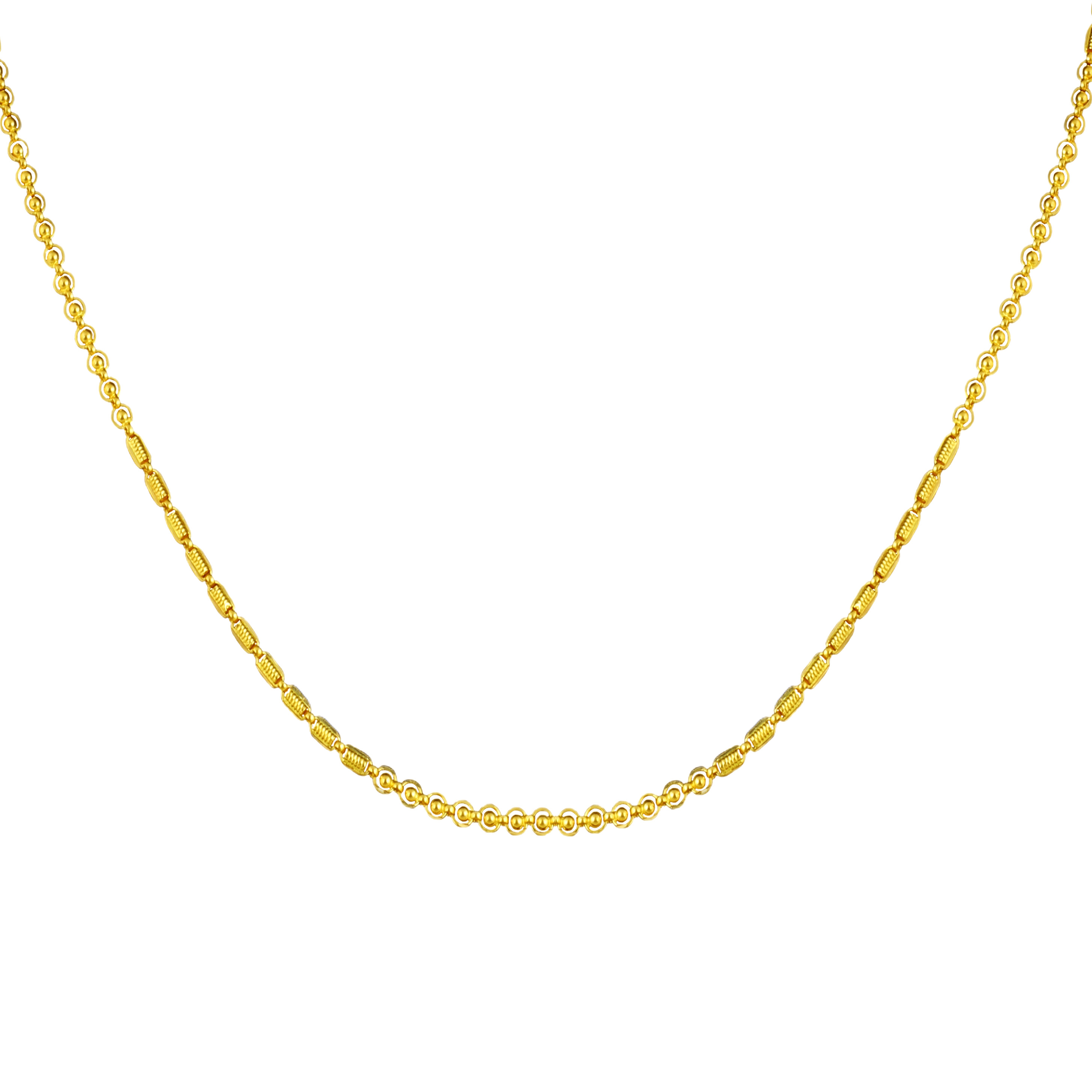Hira Panna 22k Exclusive Gold Coimbatore Chain - Hira Panna Jewellers