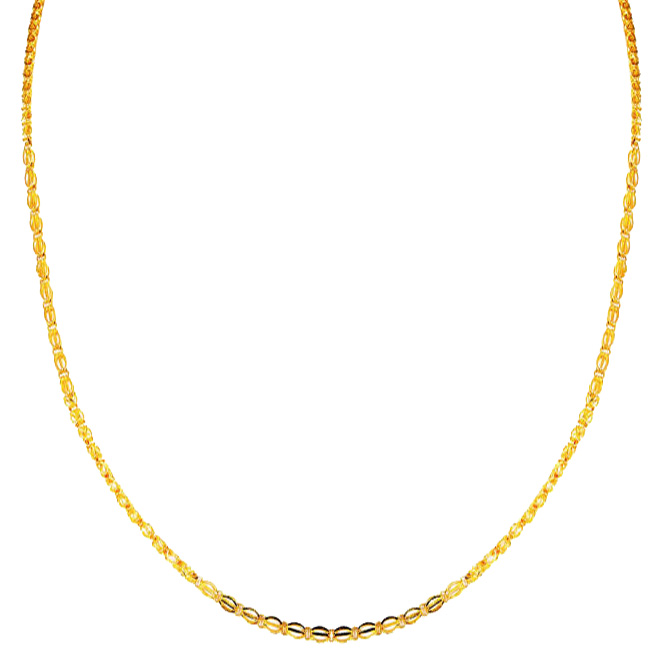 Hira Panna 22k Exclusive Gold Coimbatore Chain - Hira Panna Jewellers