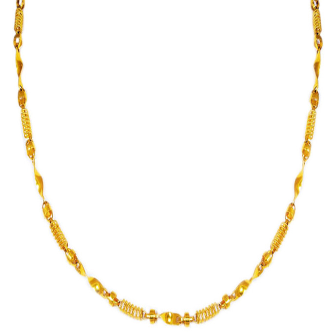 Hira Panna 22k Exclusive Gold Coimbatore Chain - Hira Panna Jewellers