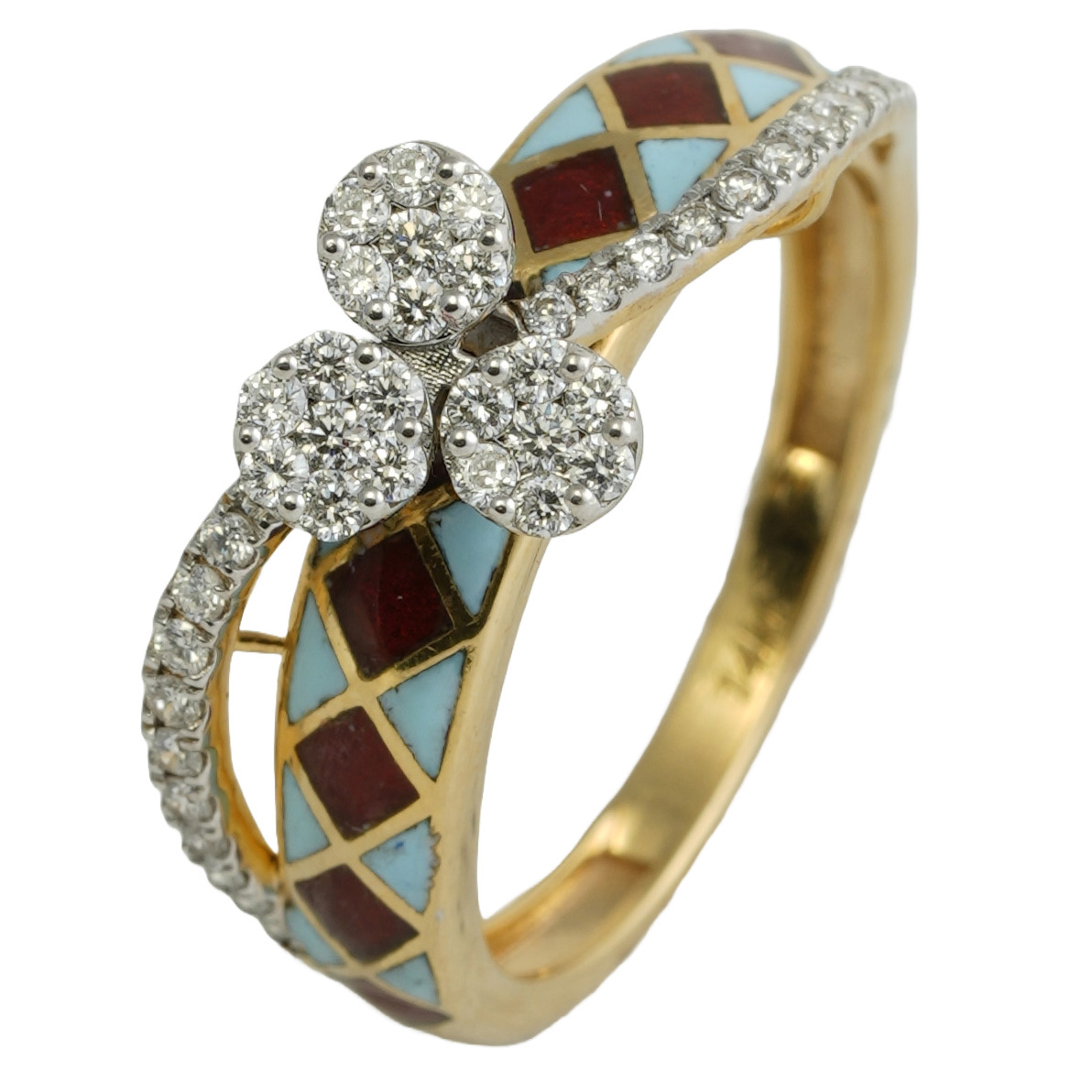 Hira Panna 18k Sparkling Diamond Ring - Hira Panna Jewellers