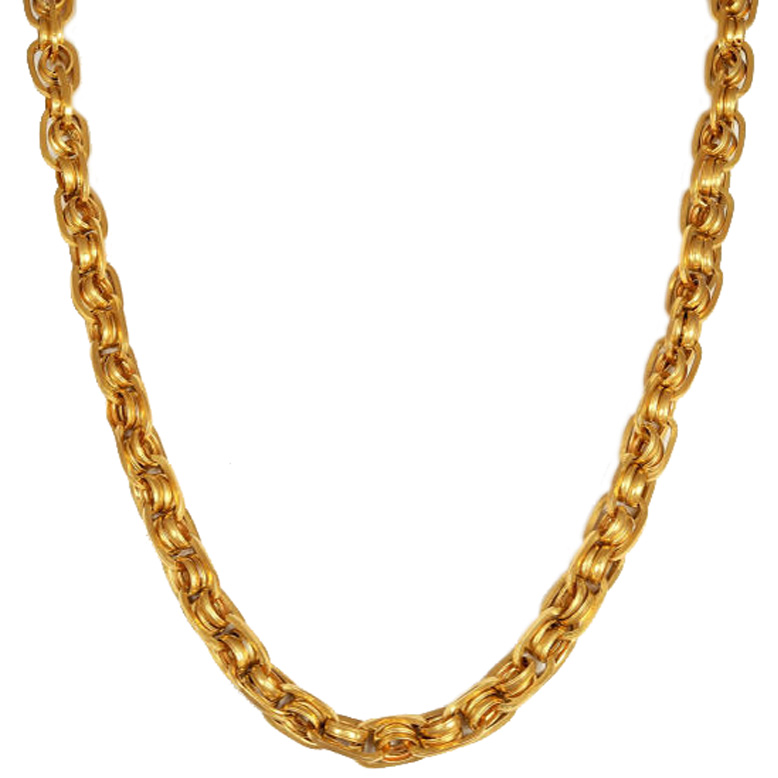 Hira Panna 22k Exclusive Gold Hollow Chain - Hira Panna Jewellers