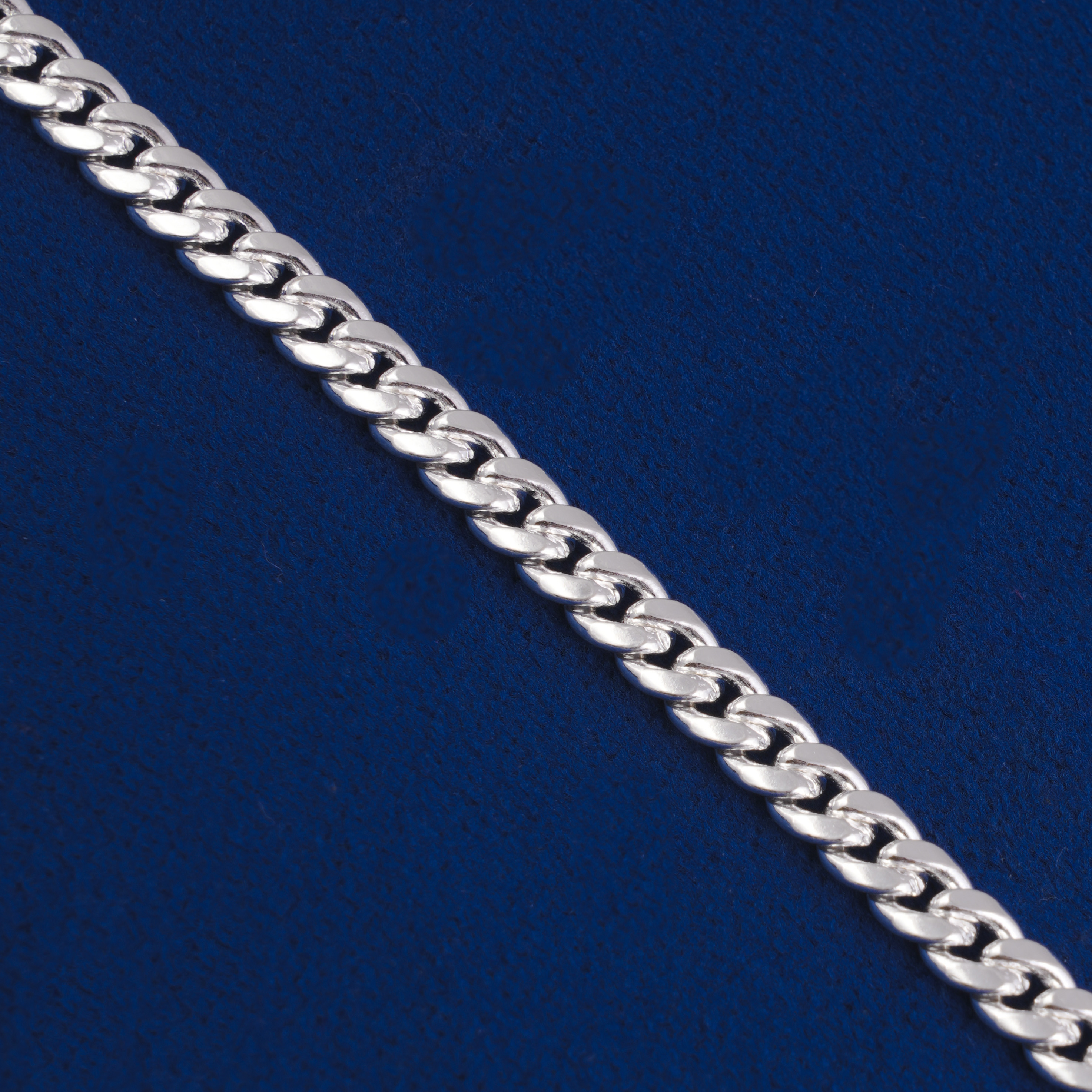 BOLD STERLING SILVER MIAMI CUBAN CURB LINK CHAIN - Hira Panna Jewellers