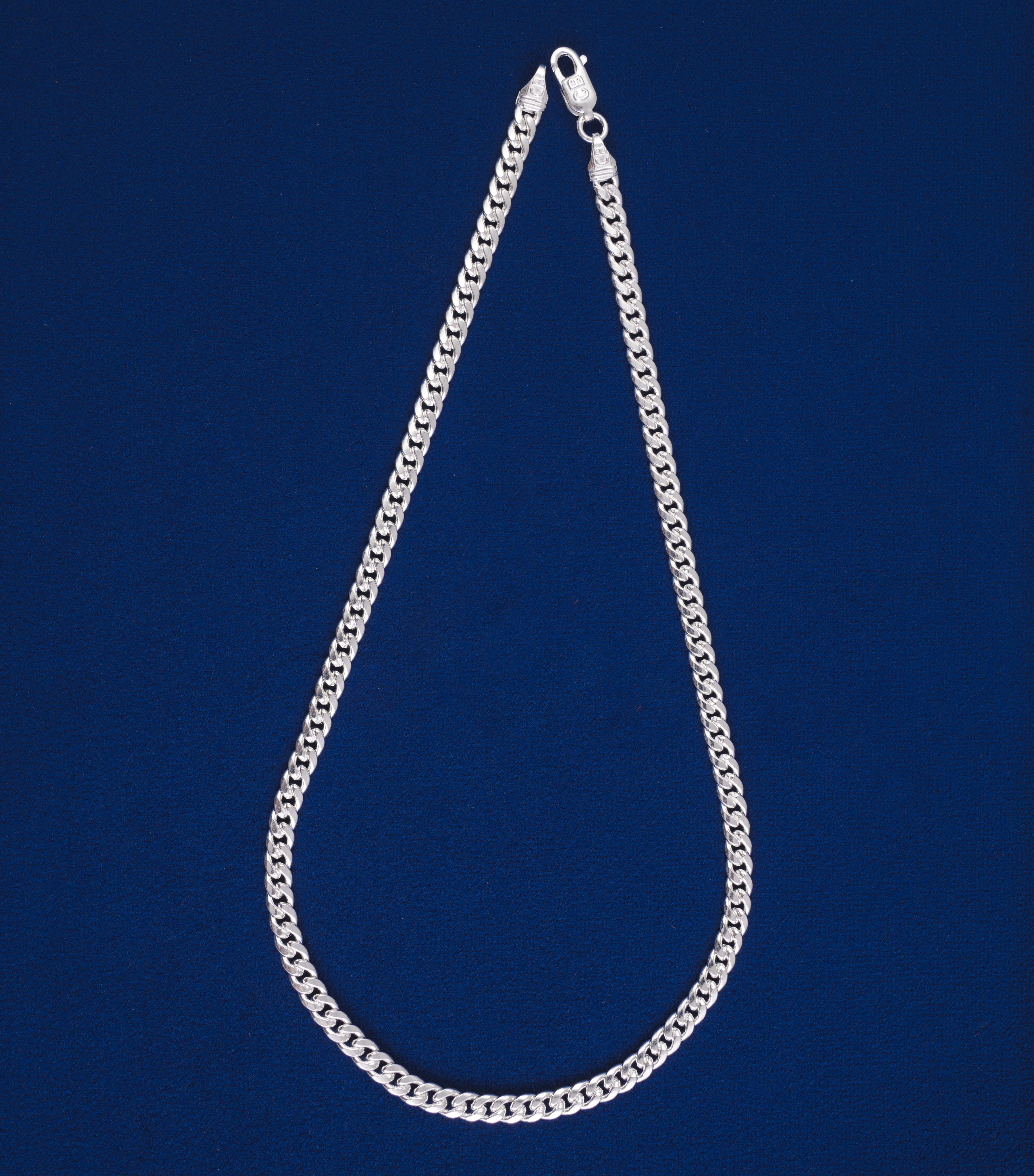 BOLD STERLING SILVER MIAMI CUBAN CURB LINK CHAIN - Hira Panna Jewellers