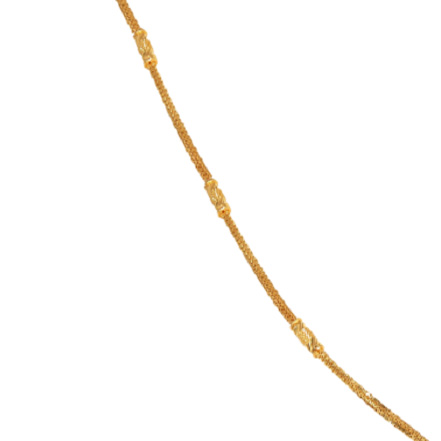 Hira Panna 22k Exclusive Gold Kanthi Chain - Hira Panna Jewellers