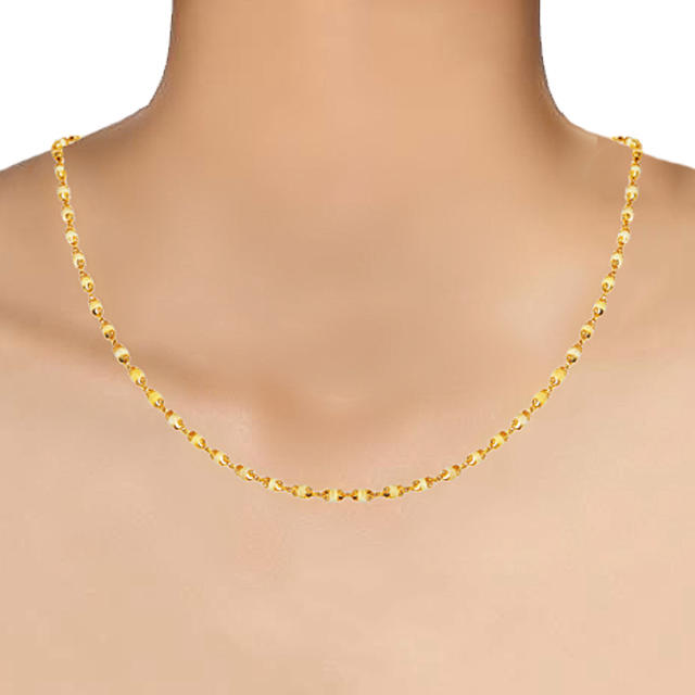 Hira Panna 22k Exclusive Gold Tulsi Chain - Hira Panna Jewellers