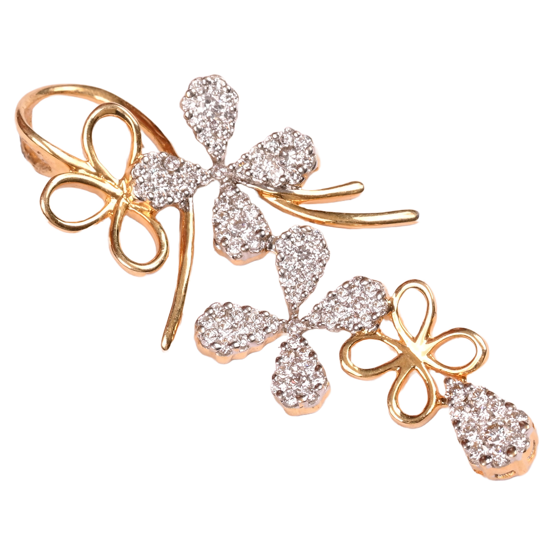 Hira Panna 18k Solid Gold Diamond Pendant (LOCKET) - Hira Panna Jewellers