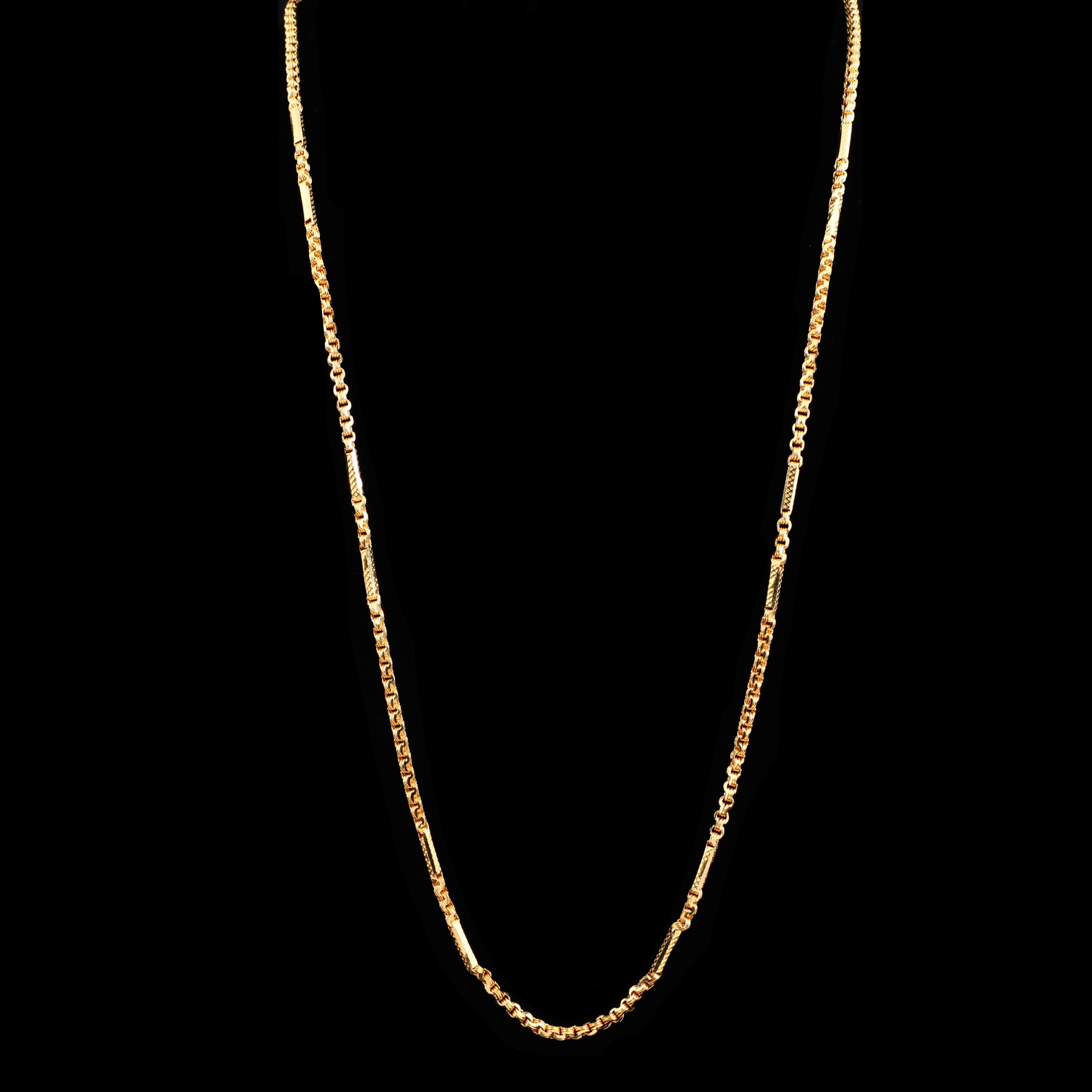 Hira Panna 22k Exclusive Gold Coimbatore Chain - Hira Panna Jewellers