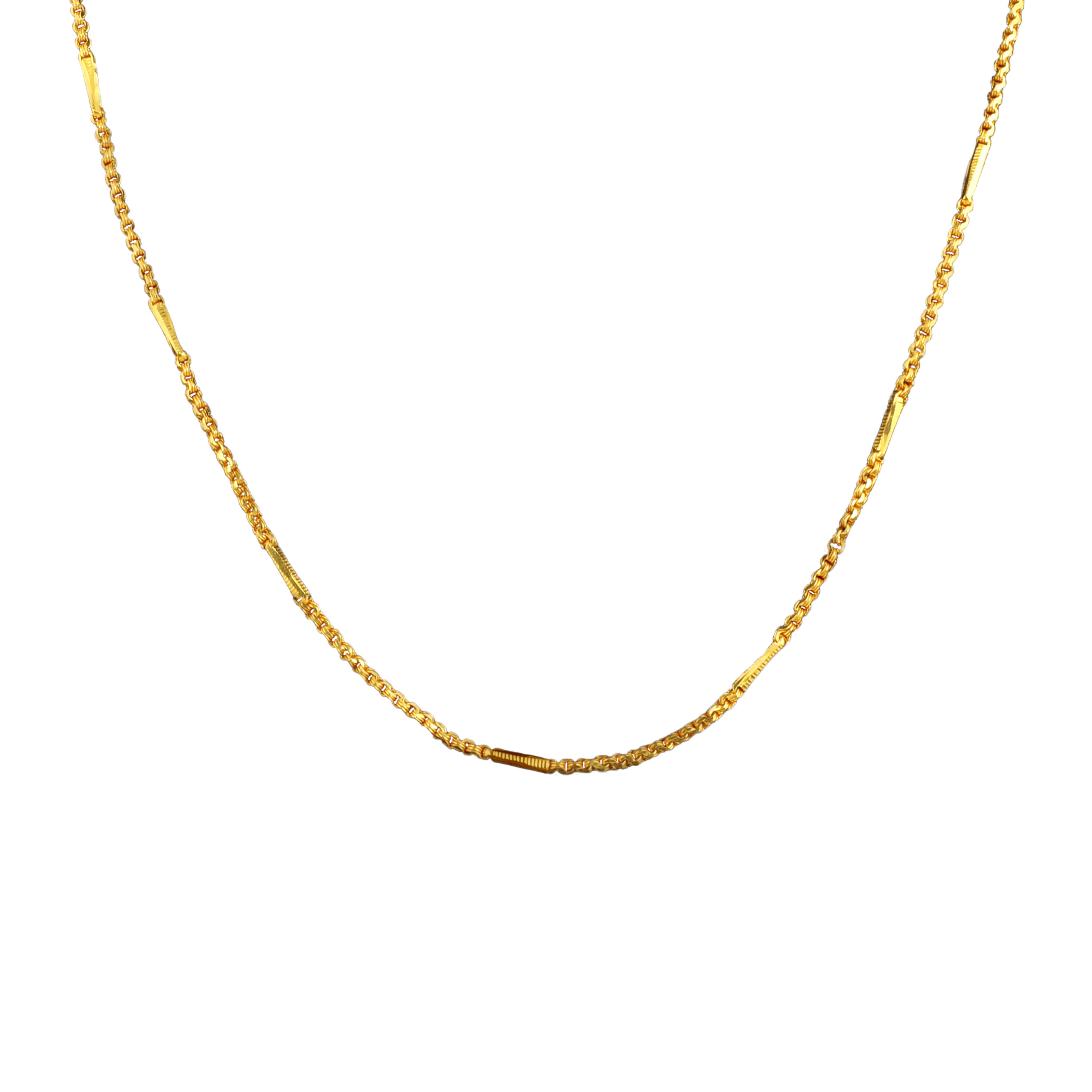Hira Panna 22k Exclusive Gold Coimbatore Chain - Hira Panna Jewellers