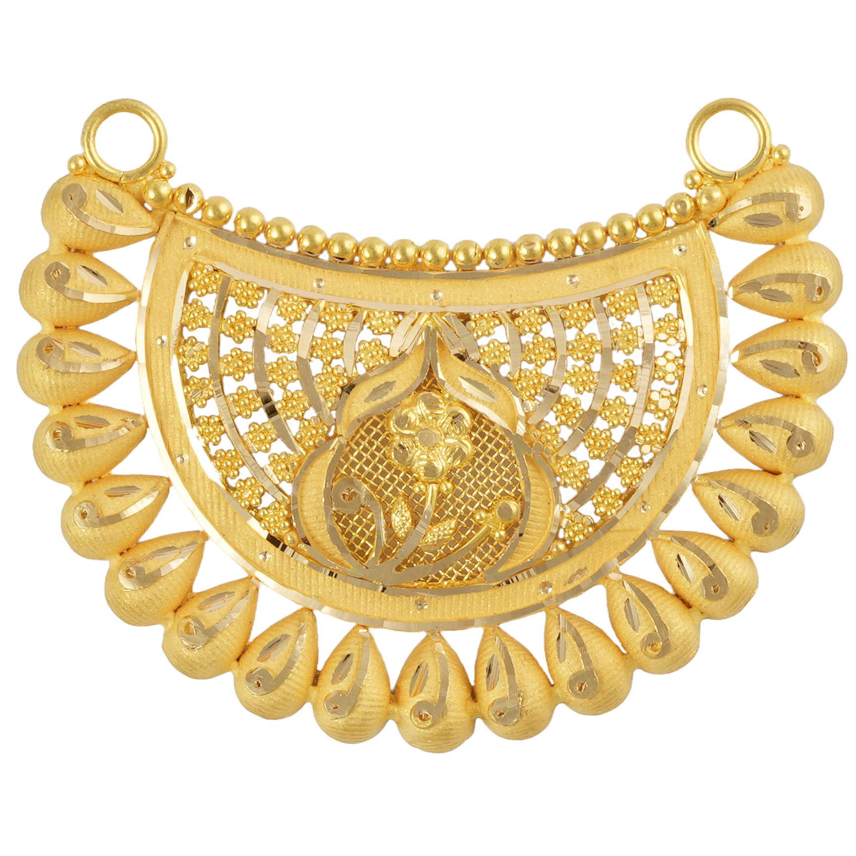 Hira Panna 22k Gold Mangalsutra Locket - Hira Panna Jewellers