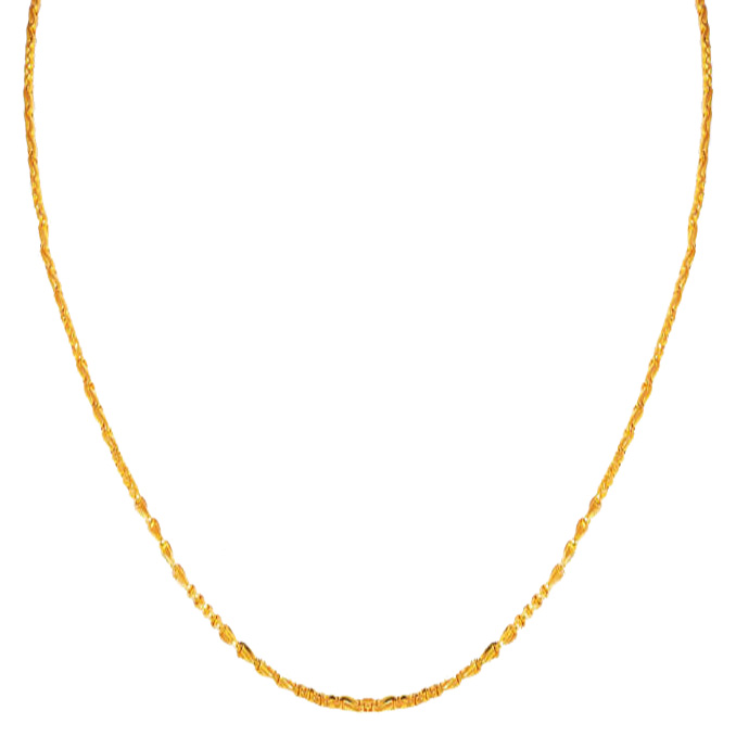 Hira Panna 22k Exclusive Gold Coimbatore Chain - Hira Panna Jewellers