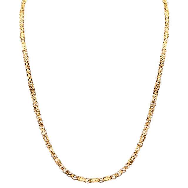 Hira Panna 22k Exclusive Gold Coimbatore Chain - Hira Panna Jewellers