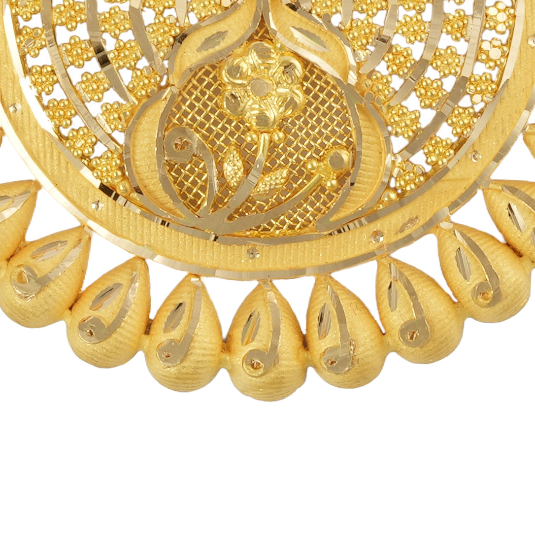 Hira Panna 22k Gold Mangalsutra Locket - Hira Panna Jewellers